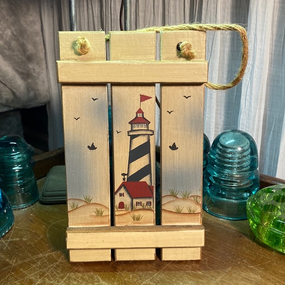 Accents | Lighthouse Hanging Fencewindow Shutter Wall Display | Poshmark